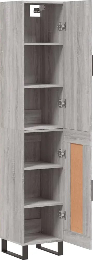 Skříň highboard šedá sonoma 34,5 x 34 x 180 cm kompozitní dřevo 3199135