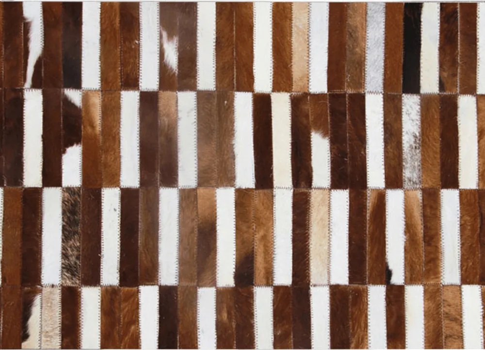 Tempo Kondela Luxusní koberec, pravá kůže, 141x200, KŮŽE TYP 5