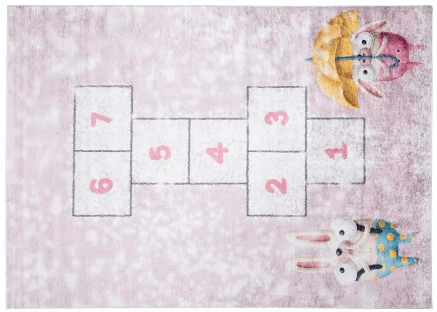 Dětský koberec s motivem zvířátek a her školka Šířka: 80 cm | Délka: 150 cm