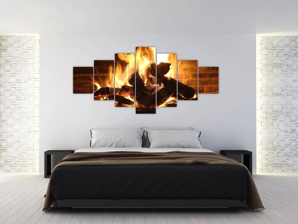 Obraz - Oheň (210x100 cm)