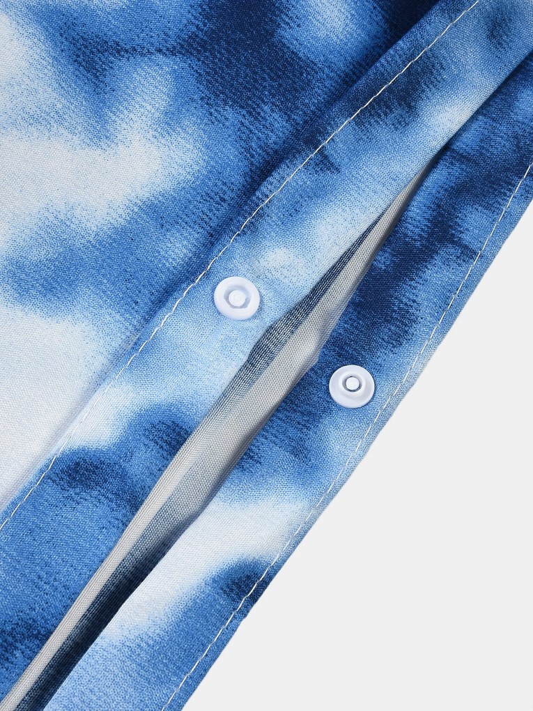 Sinsay - Povlečení s efektem tie-dye - modrá