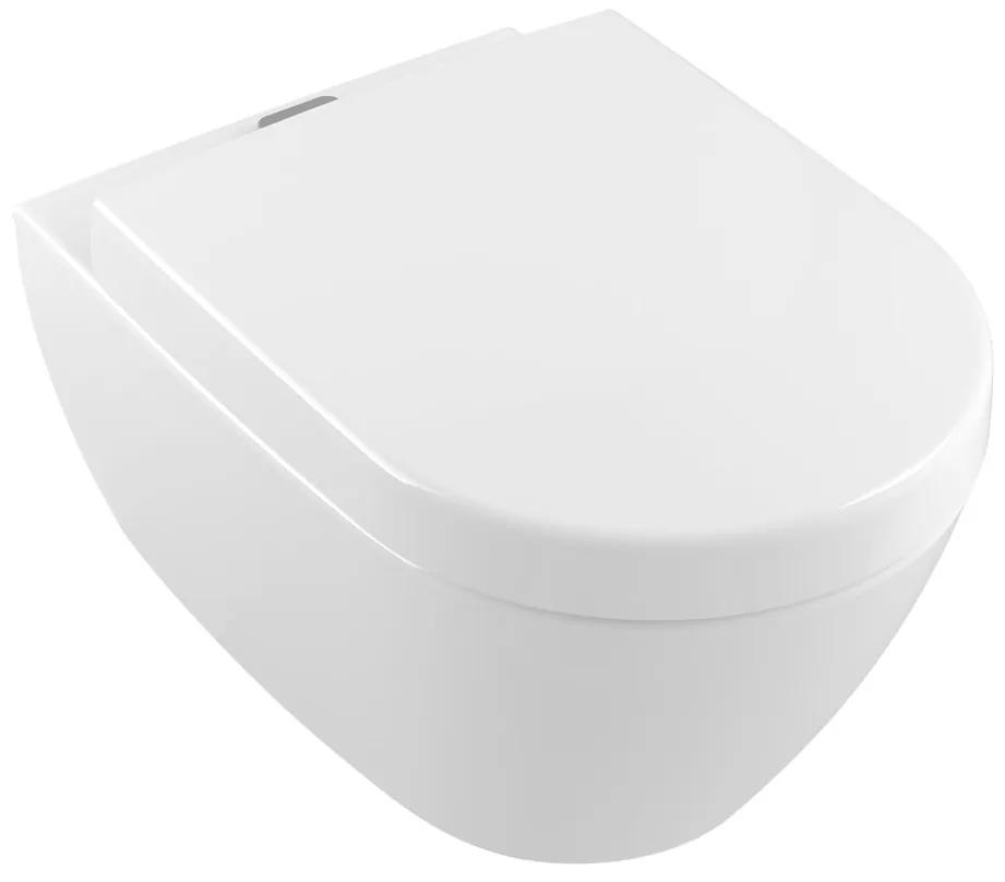 VILLEROY & BOCH Mísa WC závěsná SUBWAY 2.0 370 x 560 cm bílá Alpin AntiBac CeramicPlus 5614A1T2