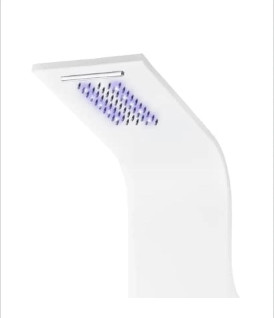 Sprchový panel bílý s LED osvětlením