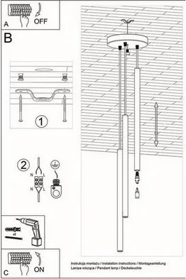 Závěsná lampa SOLLUX PASTELO 3P zlatá G9 3x8W bez žárovky SL.1172
