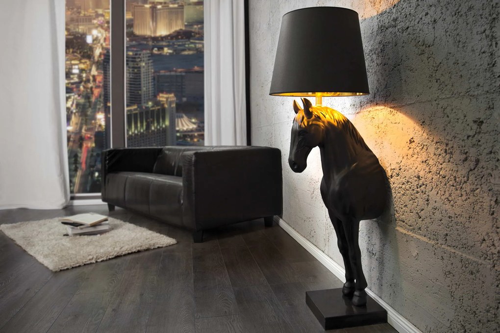 Luxusní stojací lampa Dark Pony