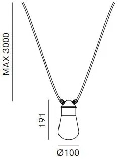Il Fanale Drop mini, závěsné svítidlo pro systém Drop, 1xE14 max 10W, staromosaz, prům. 10cm, IP65