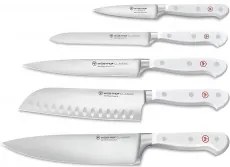 Wüsthof Blok na nože s 5 noži Classic White s nožem Santoku 1090270501