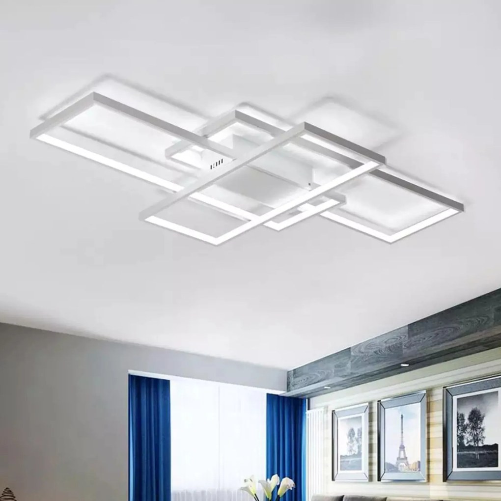 Toolight - LED stropní svítidlo + dálkové ovládání APP385-CP, chromová, OSW-07860