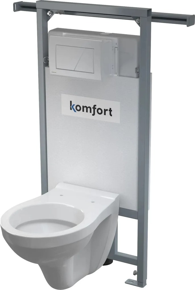 Alcadrain WC set Komfort C102-SET-01 + závěsné WC AURA do bytových jader