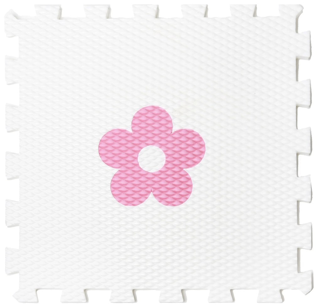 VYLEN Minideckfloor s kytkou Barevná kombinace: Bílý s růžovou kytkou