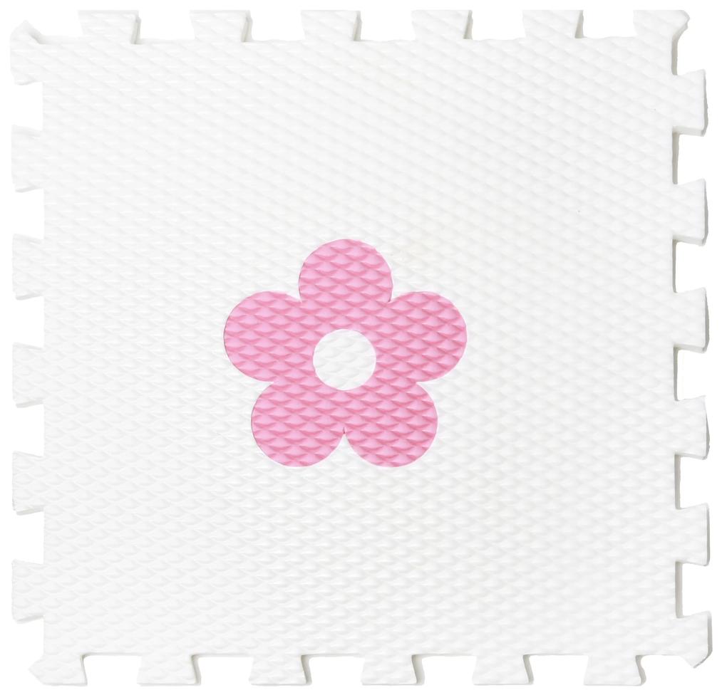 VYLEN Minideckfloor s kytkou Barevná kombinace: Růžový s bílou kytkou