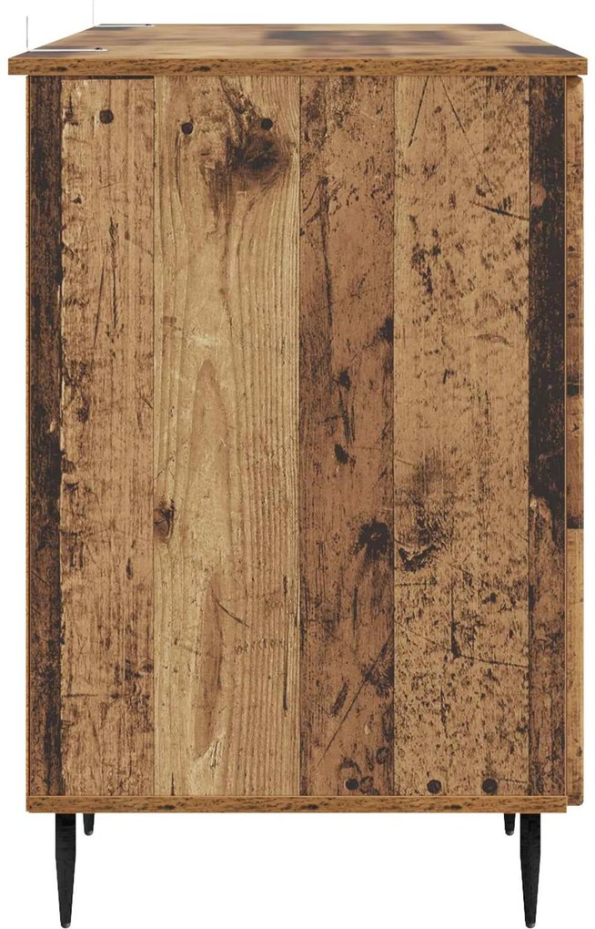 Stůl s policí Staré dřevo 142,5 x 50 x 75 cm Kompozitní dřevo 3414592