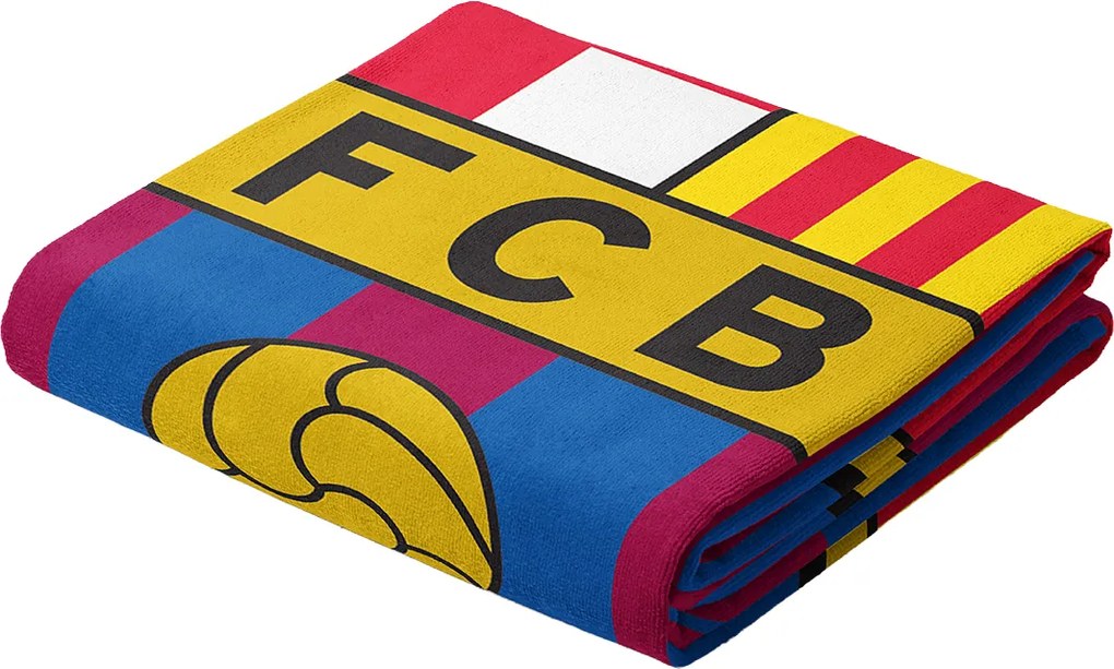 Fotbalová osuška FC Barcelona Vertical