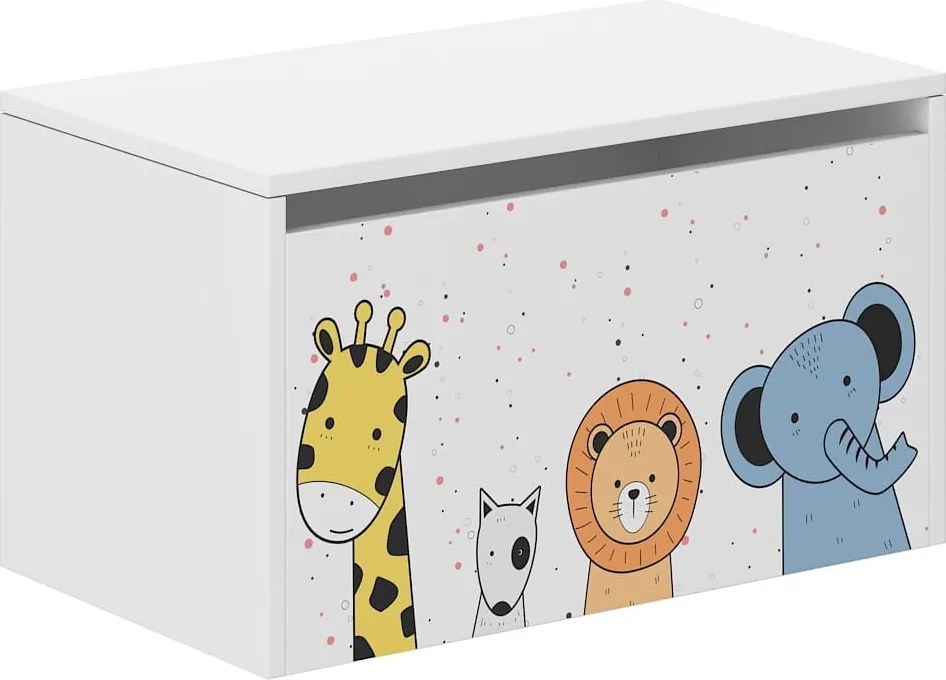 Wooden Toys KONTEJNER NA HRAČKY MINI ZOO