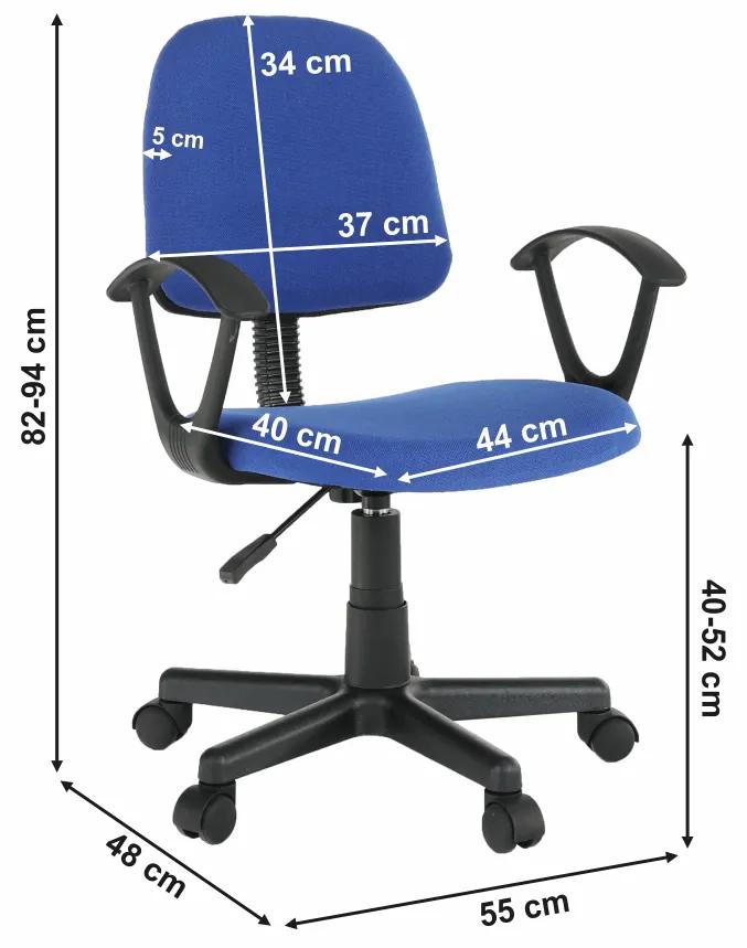 Kancelářská židle TEMPO KONDELA TAMSON  modrá