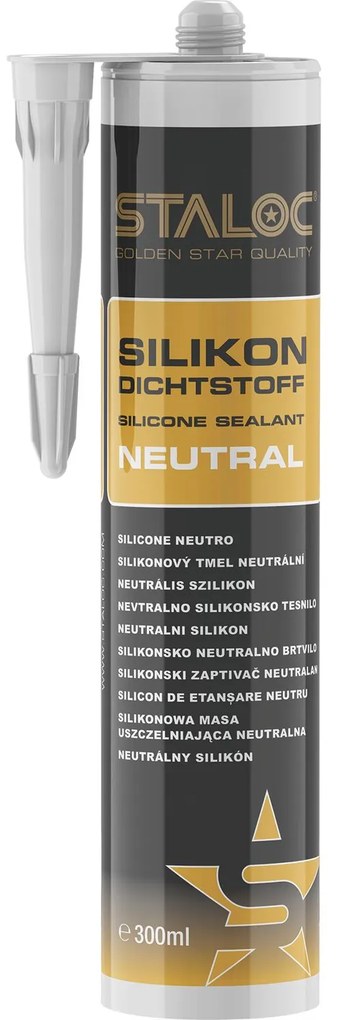 STALOC neutrální silikon 300 ml Barva: Bílá
