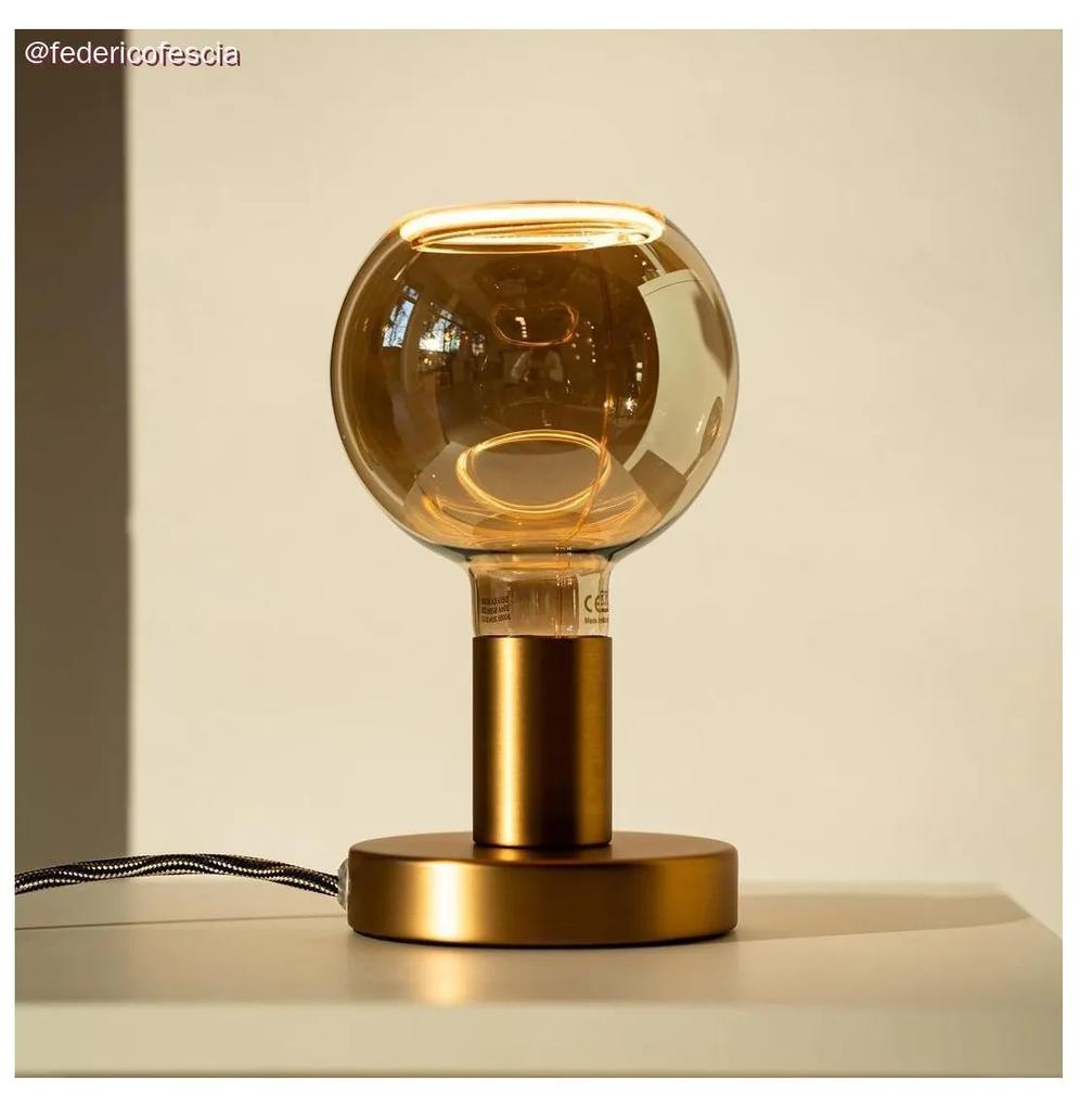 creative cables Kovová stolní lampa Posaluce Barva: Matná měď