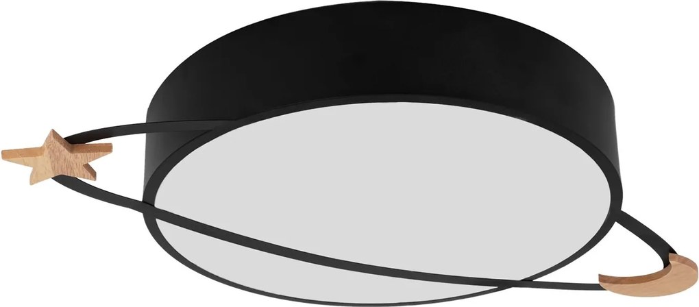 Toolight, stropní lampa Moon Black 5xE27 APP864-C, černá, OSW-06885