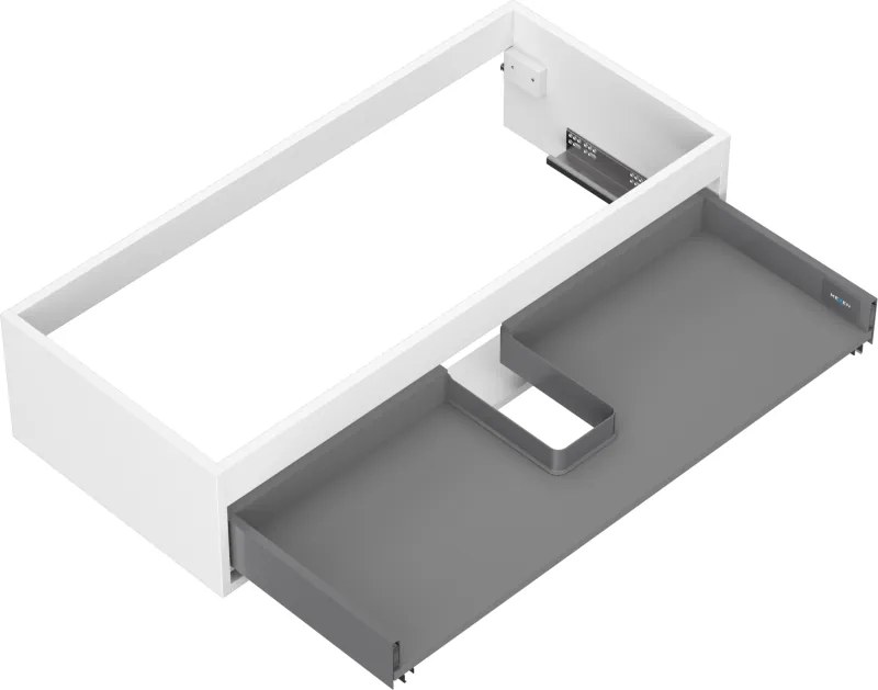 Mexen Box-A, závěsná skříňka 100 cm, 1 zásuvka, bílá matná, 91AX0-1000-235-1-01