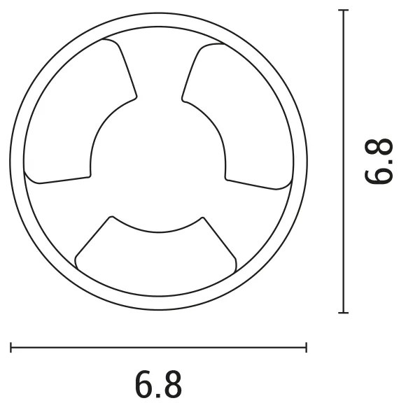 LED Zápustné svítidlo LED/3W/12V IP65