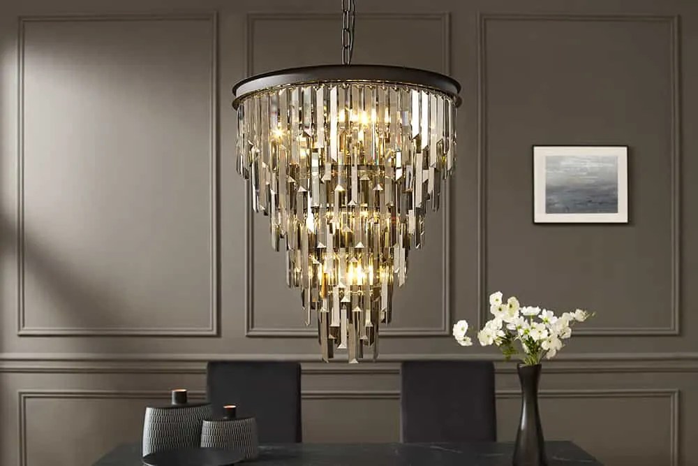 Designový lustr Jamarcus 52 cm šedý