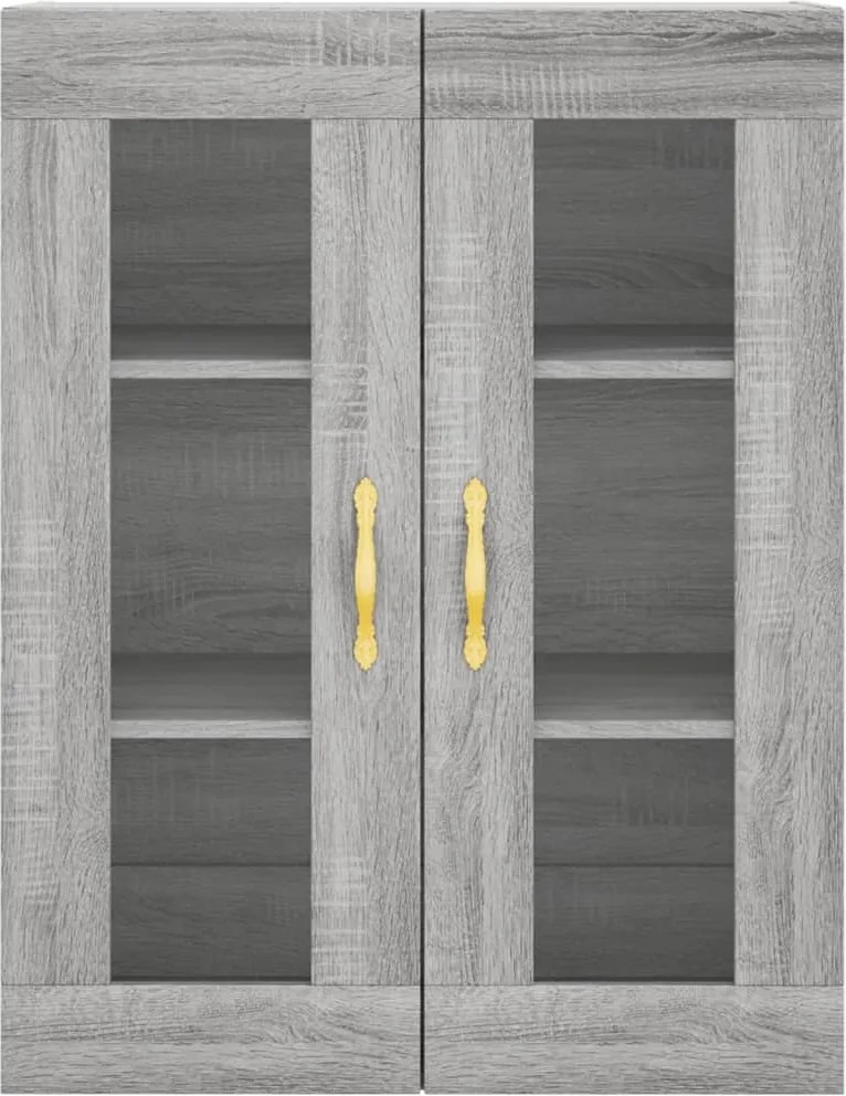 Skříň highboard šedá sonoma 69,5 x 34 x 180 cm kompozitní dřevo 3198455