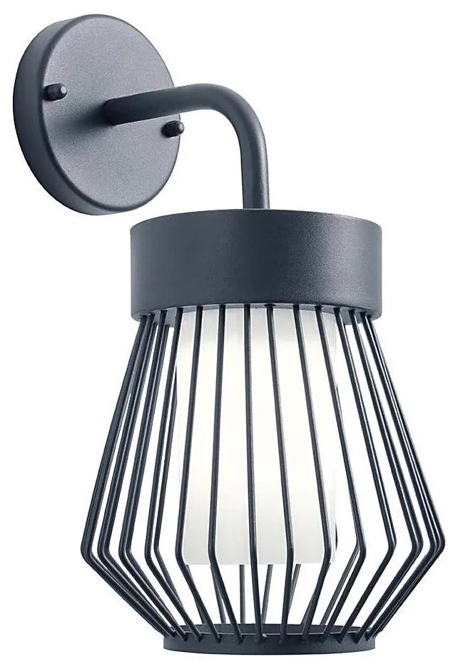Redo 9843 - Venkovní nástěnná lampa TITTI 1xE27/42W/230V IP44 antracit