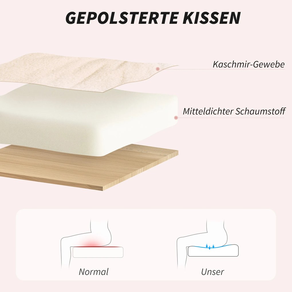 HOMCOM Ergonomická kancelářská židle s opěrkou na ruce, design z umělé ovčí vlny, výškově nastavitelná otočná židle s funkcí náklonu, polstrovaná kan…