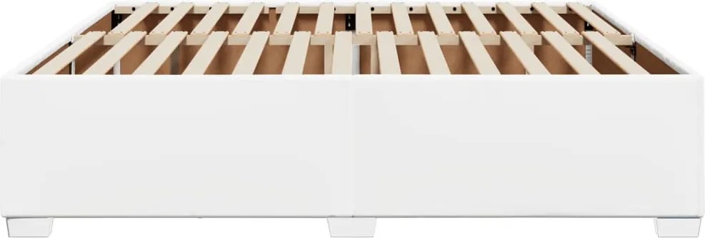 Rám postele bílá 200 x 200 cm umělá kůže 3284573