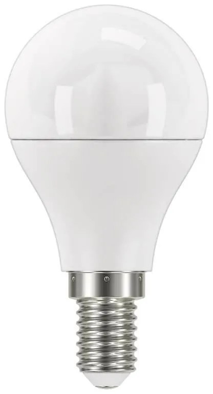 LED žárovka Classic Globe, E14, 8W, teplá bílá Emos ZQ1230