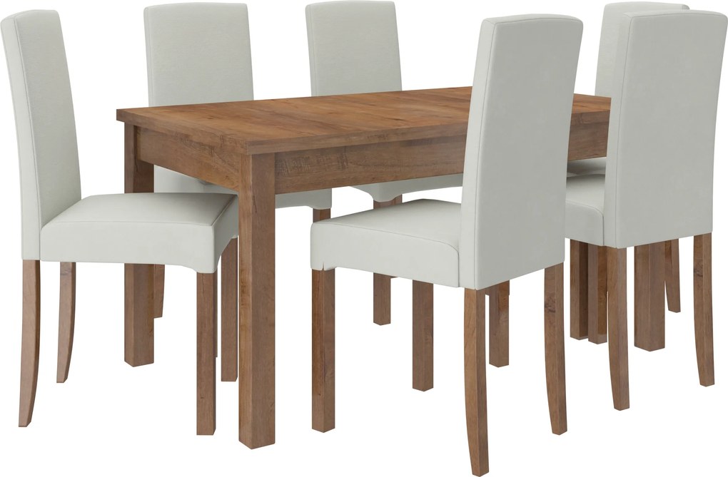 ADRK Furniture Sada stolu s židlemi RODOS 56 SE-ROD 56-L-B115