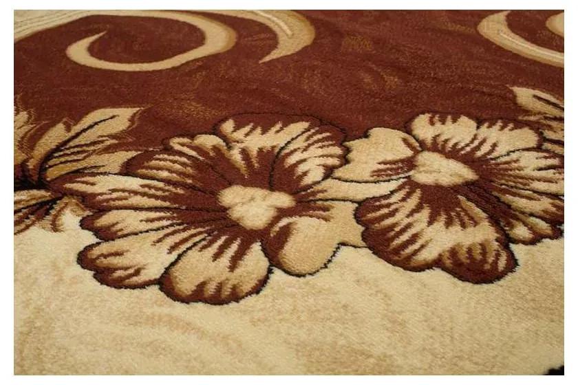 Kusový koberec PP Riccio hnědý 100x200cm