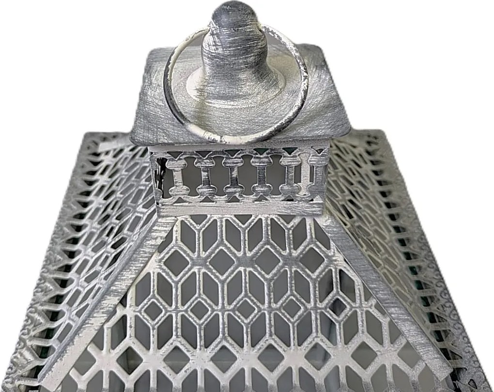 PRODEX IMPORT Lampa šedá patina kov se sklem 25139