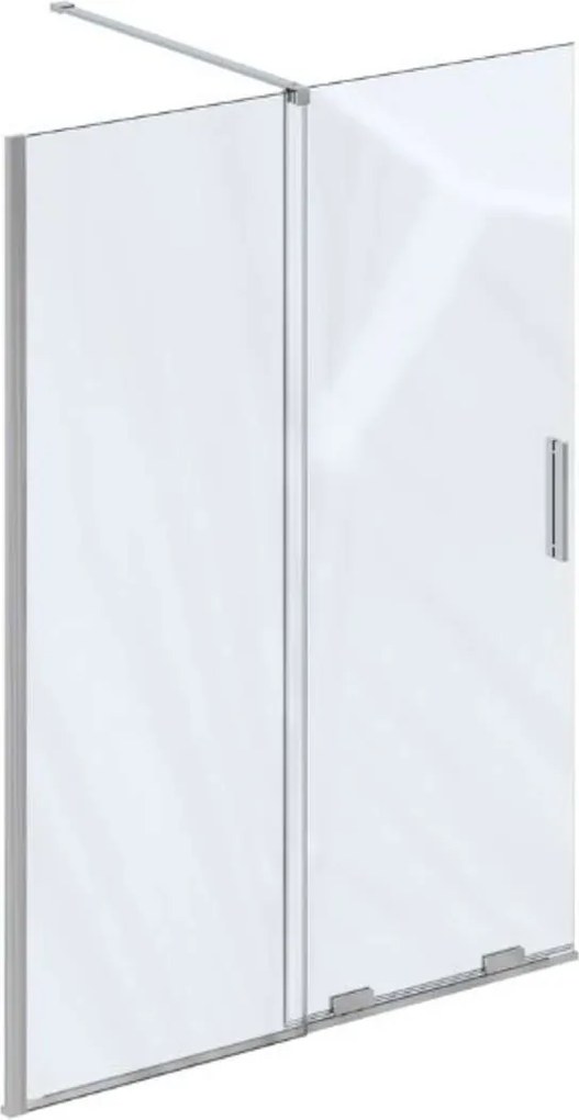 Ravak Roll - Sprchová stěna Walk-In 140x195 cm, chrom/čiré sklo X9WVM0C00Z1