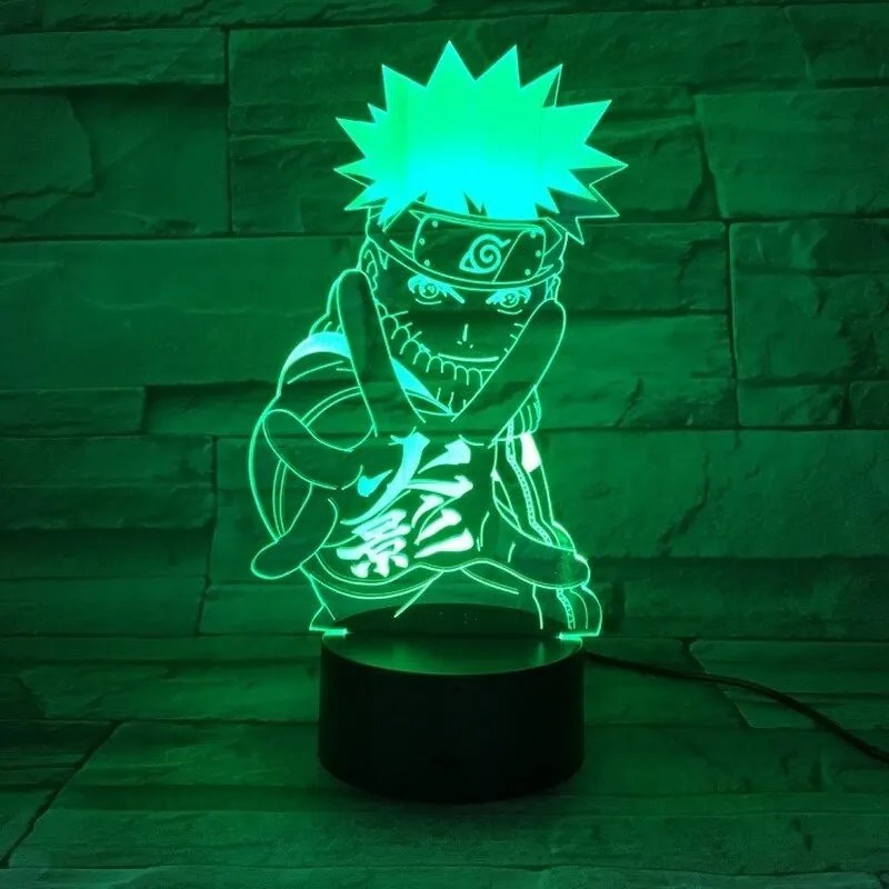 3D LED Lampička Naruto Uzumaki