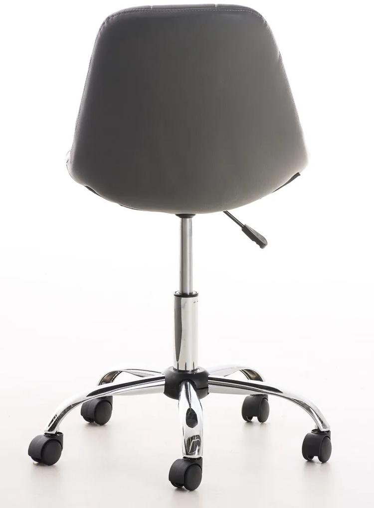 Kancelářská židle Lisburn - umělá kůže | šedá