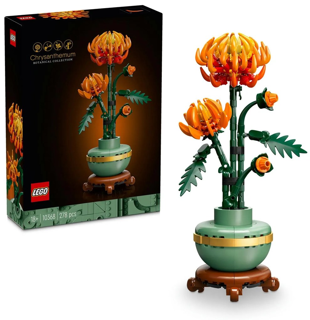 Lego stavebnice lego botanicals 10368 chryzantéma
