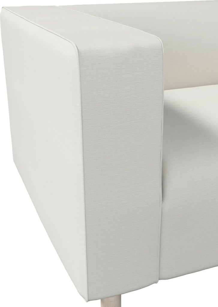 Potah na pohovku IKEA  Klippan 2-místná barva šedá látka lesklé, pletený vzor, sametová