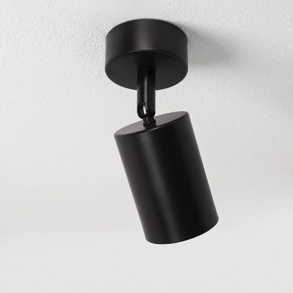 Toolight Toolight, JNH028-1C, bodové svítidlo na strop a stěnu, 1× GU10, černá, OSW-56214