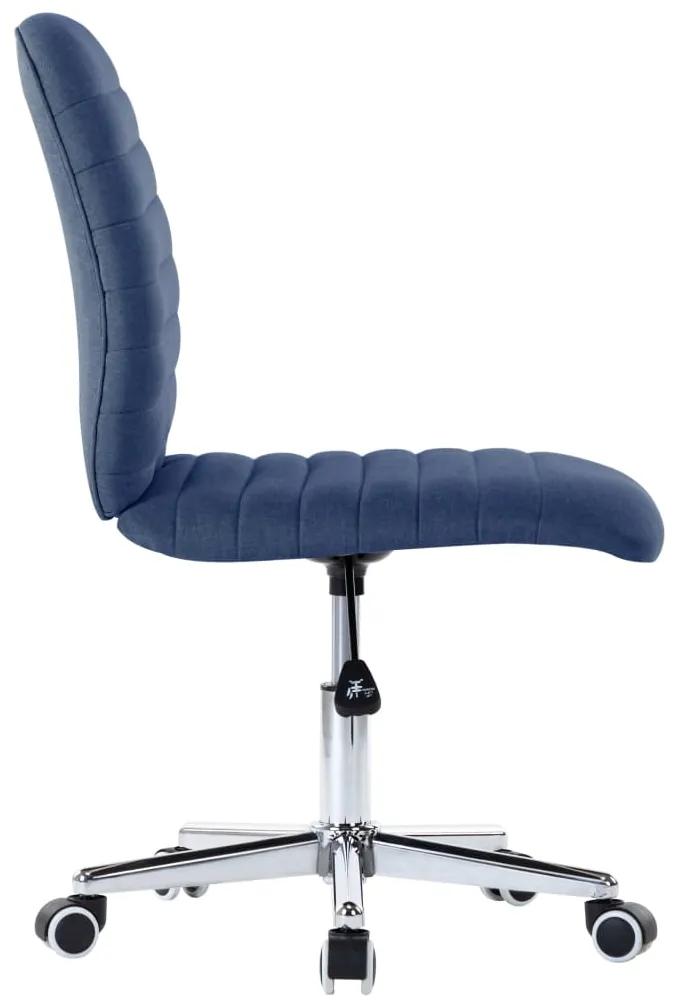 vidaXL Jídelní židle 6 ks modré textil