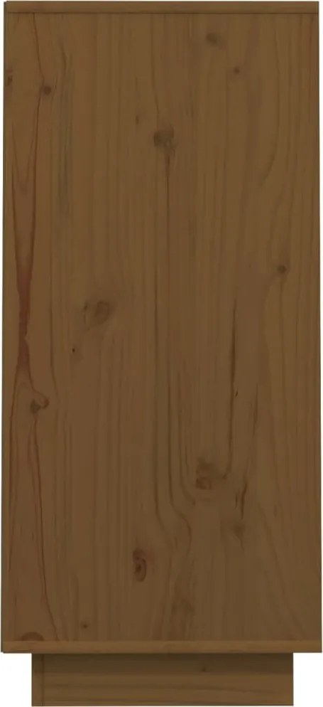 vidaXL Konzolová skříňka 60 x 34 x 75 cm masivní borové dřevo [813822] Barva: Černá