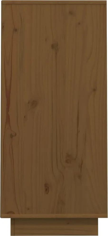 vidaXL Konzolová skříňka 60 x 34 x 75 cm masivní borové dřevo [813822] Barva: medová hnědá