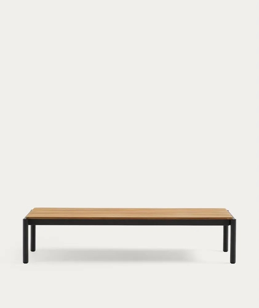 Zahradní konferenční stolek z teakového dřeva 63x149 cm Sorells – Kave Home