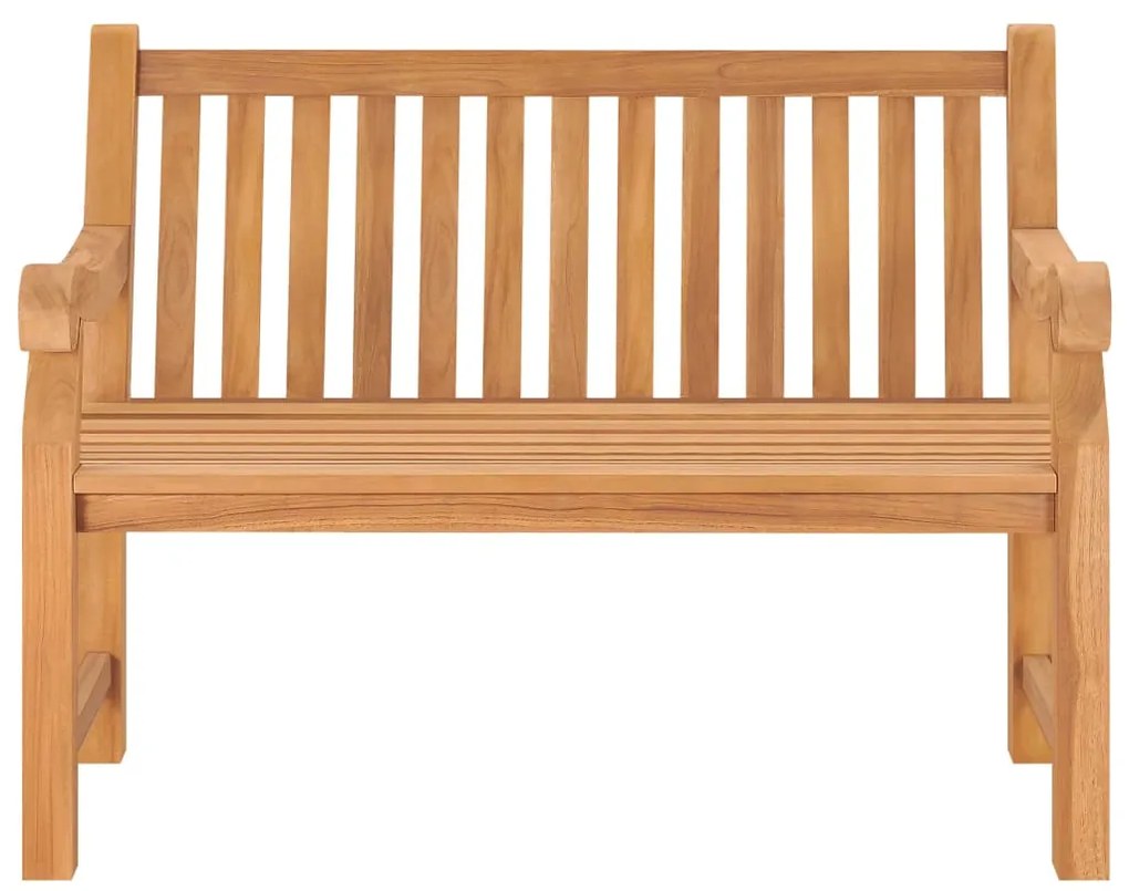 vidaXL Zahradní lavice s poduškou 120 cm masivní teak