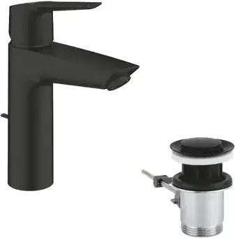 Grohe QuickFix Start - Umyvadlová baterie s výpustí matná černá