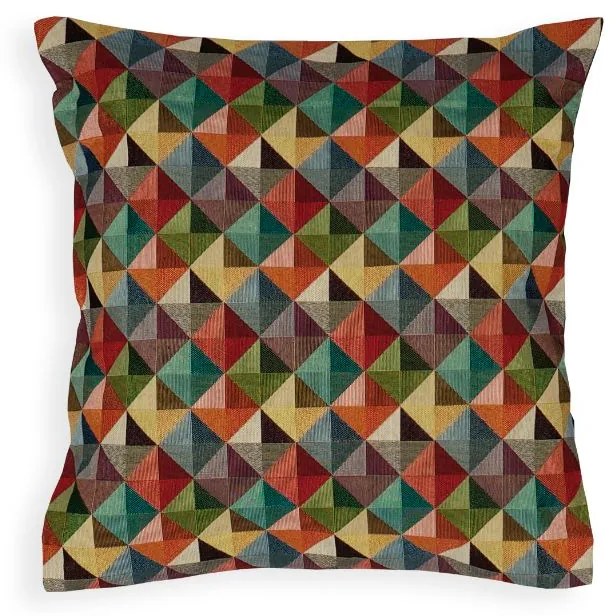 SCANquilt povlak SOFA triangles multi 45 x 45 cm