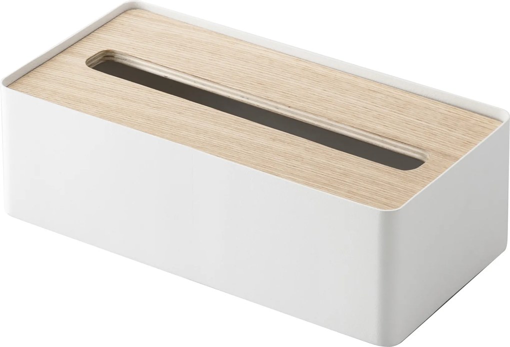 Box na papírové kapesníky Rin 7730 Box | bílý/dřevo