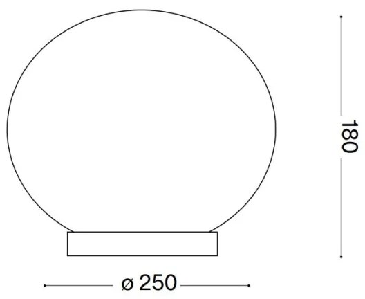 Ideal Lux - LED Stolní lampa CANDY 1xG9/3W/230V pr. 25 cm bílá