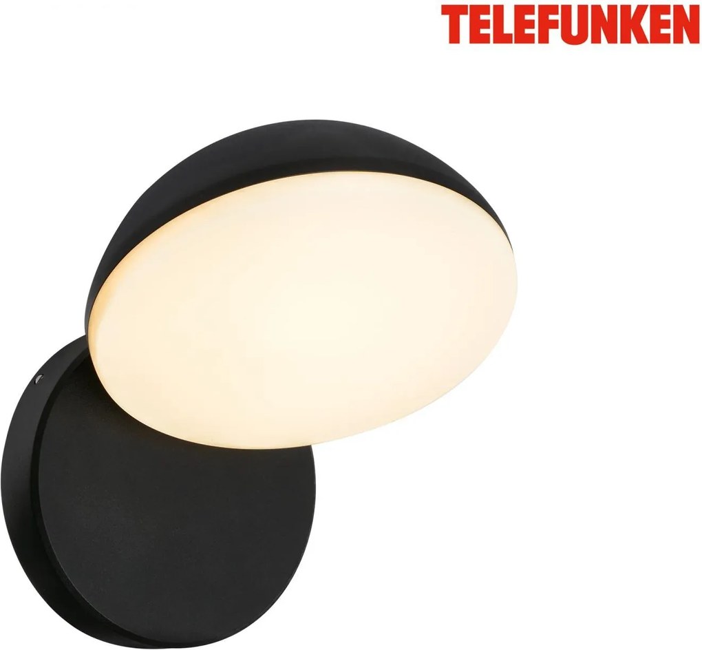 TF 323205TF TELEFUNKEN LED venkovní nástěnné svítidlo, voděodolné a prachotěsné, 1000 lm, 3.000K teplá bílá - BRILONER