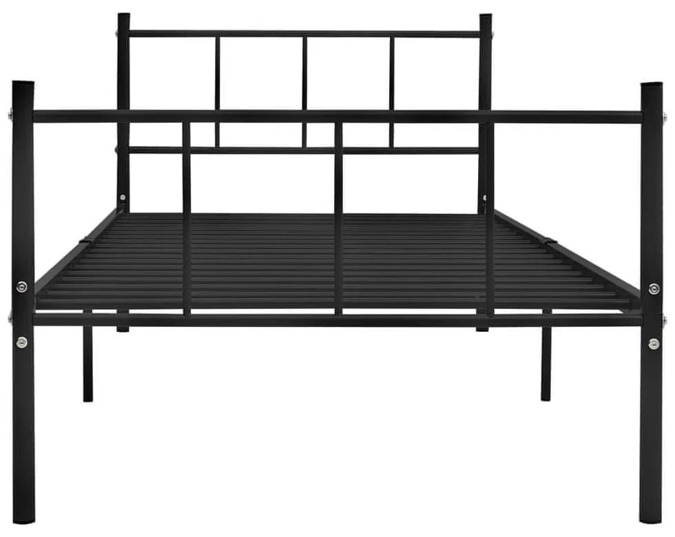 Petromila Rám postele černý kov 90 x 200 cm